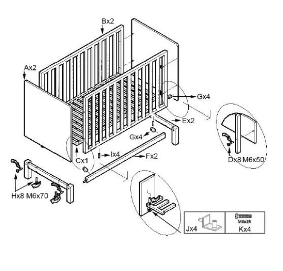 Hip Bed - Hardware Set - Quax