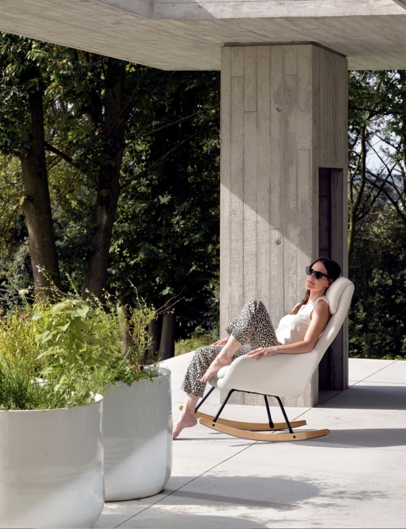 Rocking Chair De Luxe Adult - Black - Quax